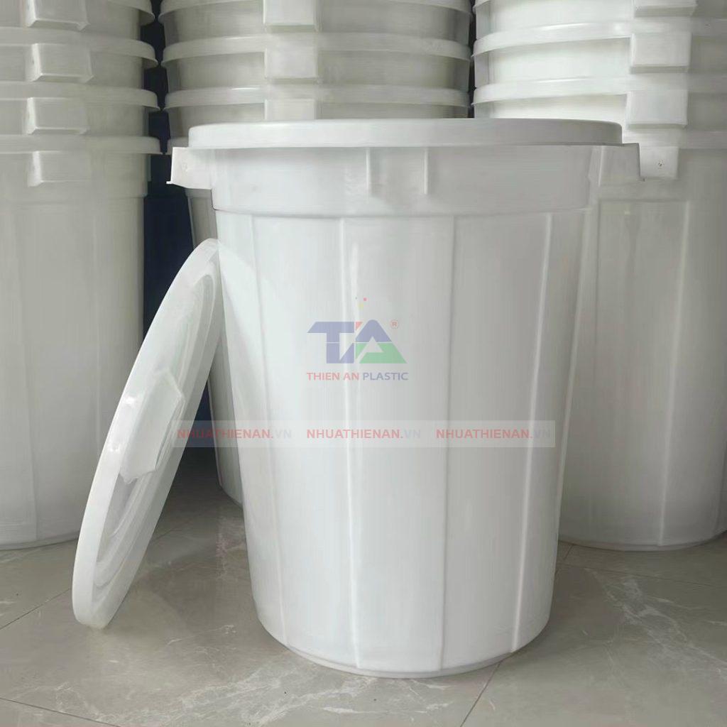 Thùng Nhựa Tròn Có Nắp 120L - HT plastic