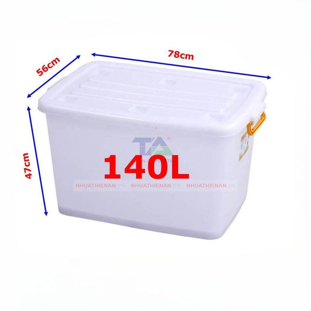 Thùng Nhựa Có Nắp TV 140L - HT plastic